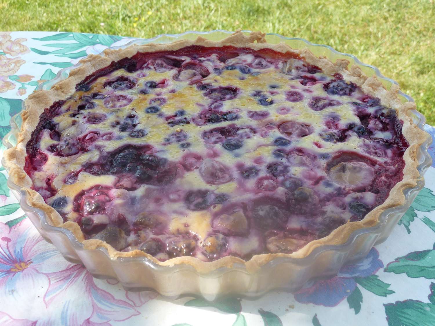 Recette - Tarte ricotta et fruits rouges - La cuisine de Martine