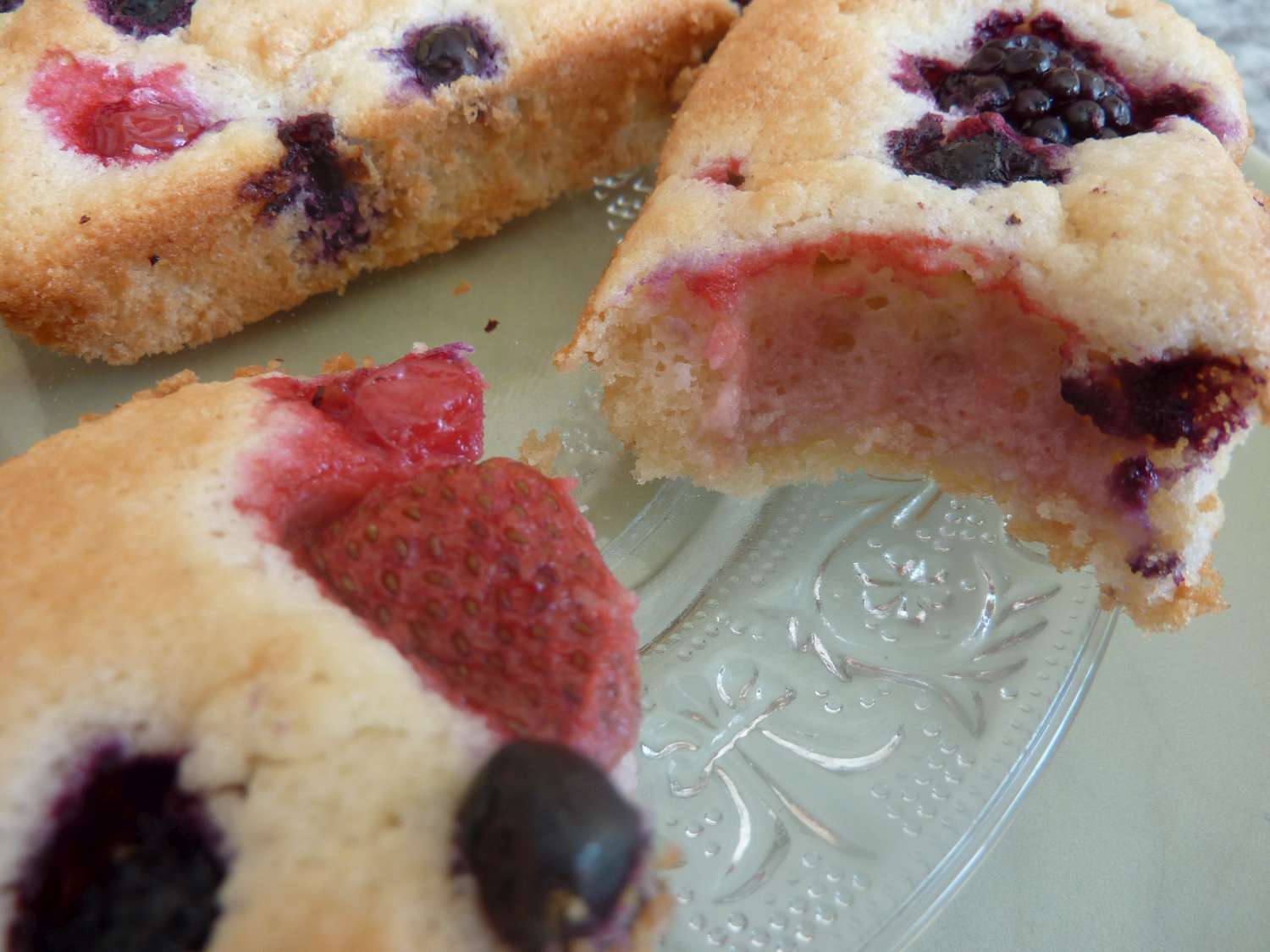 Recette - Financier aux fruits rouges - La cuisine de Martine