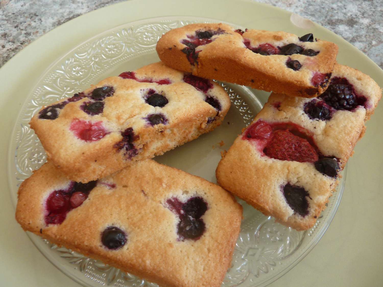 Recette - Financier aux fruits rouges - La cuisine de Martine