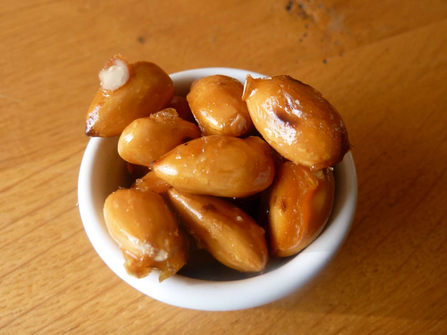 Recette - Amandes caramélisées - La cuisine de Martine