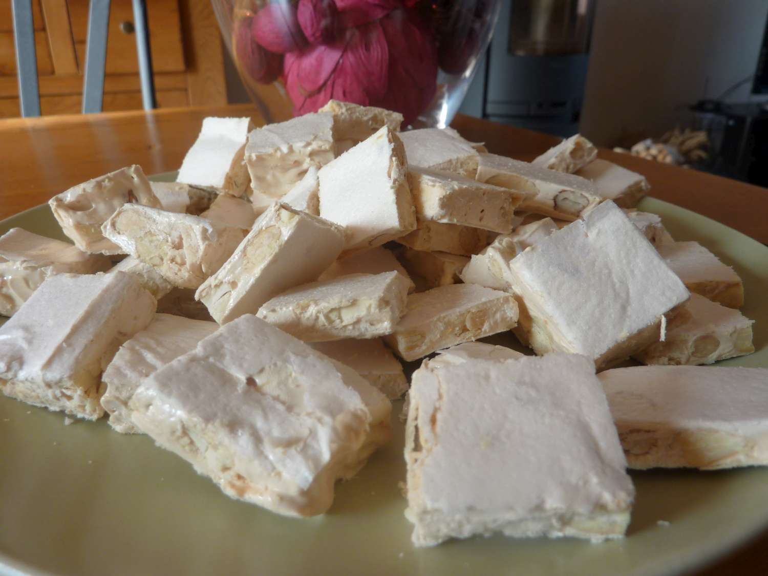 Recette - Nougat blanc au miel - La cuisine de Martine