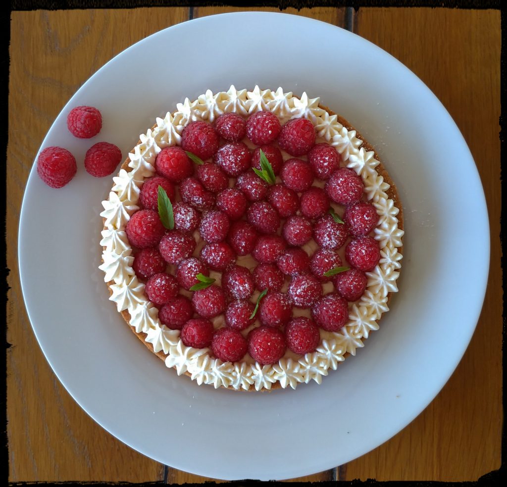 Recette - Tarte aux framboises - La cuisine de Martine