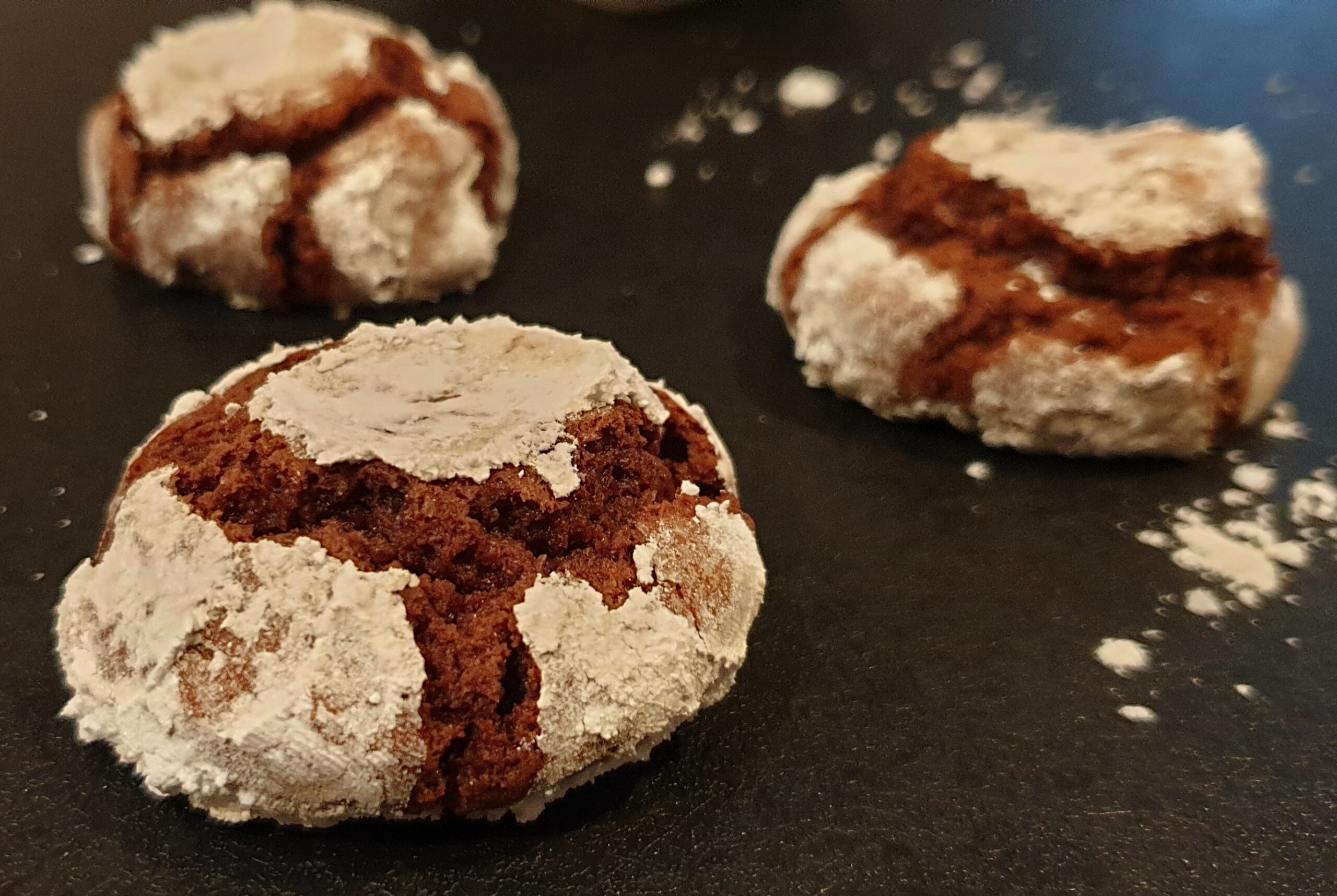 Recette - Crinkles au chocolat - La cuisine de Martine